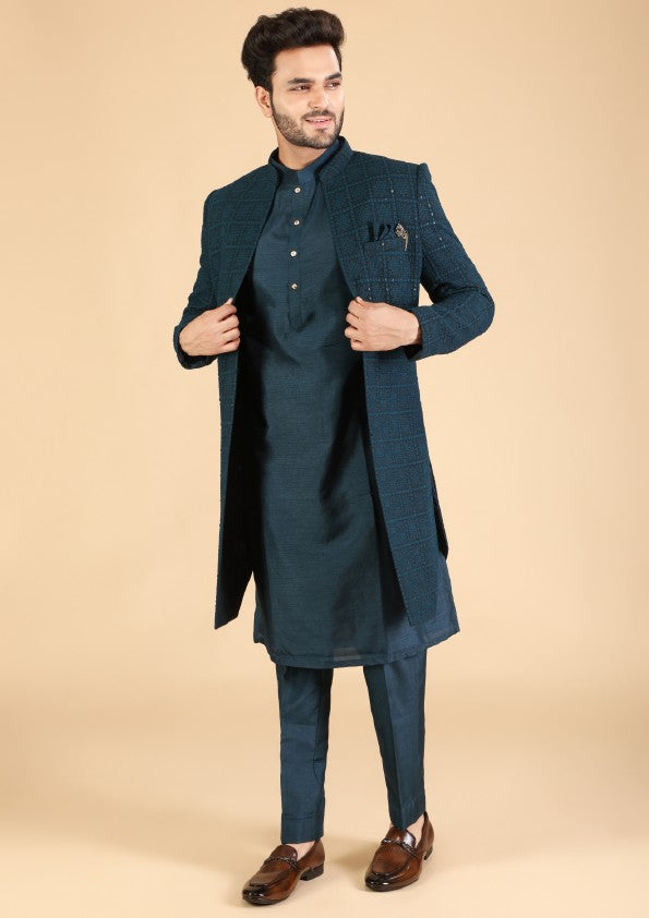 Rama Green Indo-Western